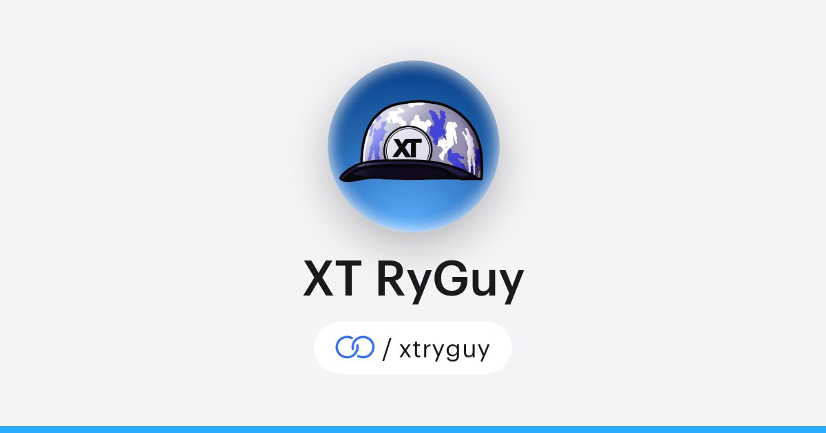 XT RyGuy (/xtryguy) · solo.to