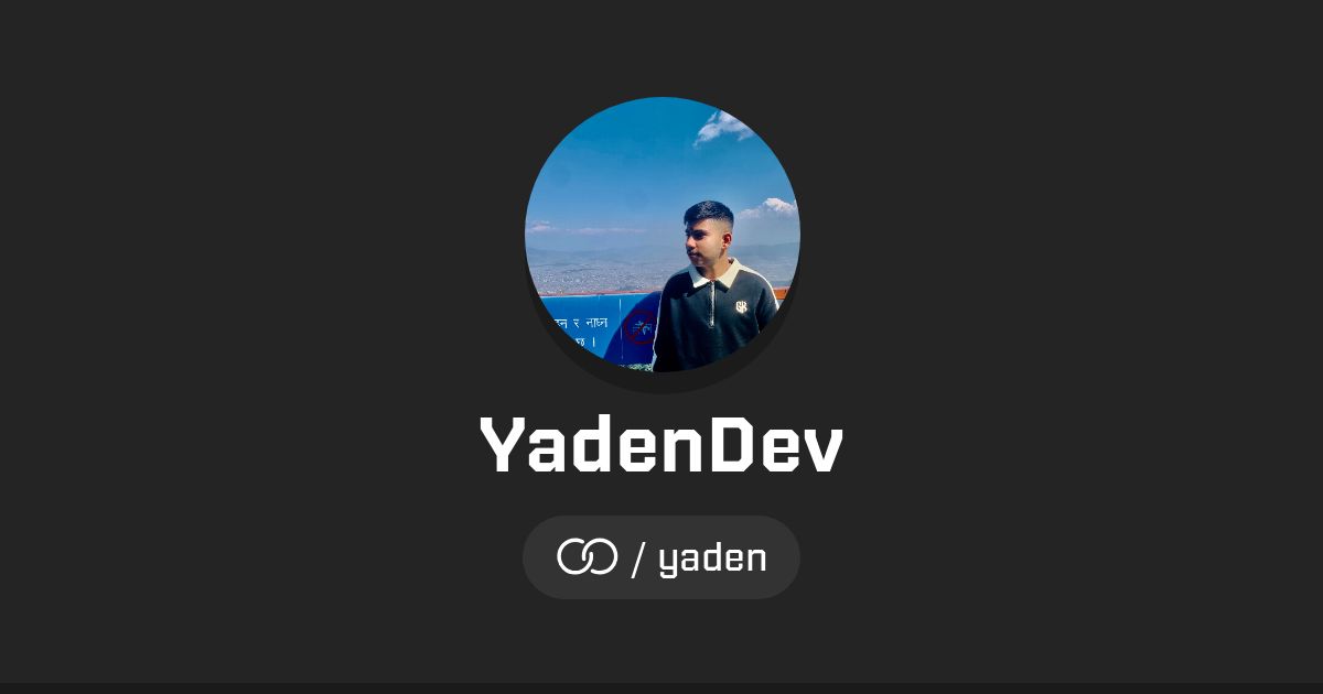 YadenDev (/yaden) · solo.to