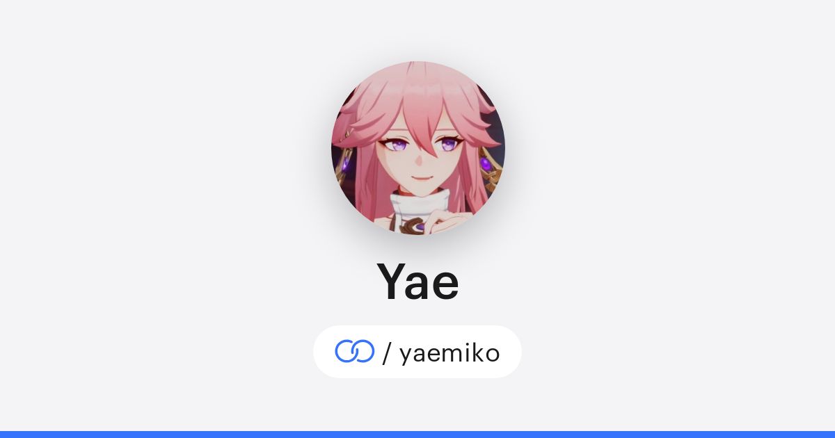 Yae (/yaemiko) · solo.to