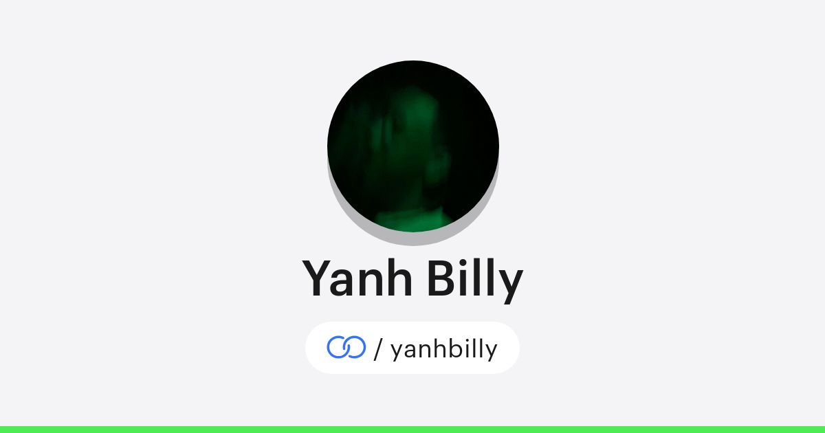 Yanh Billy (/yanhbilly) · solo.to