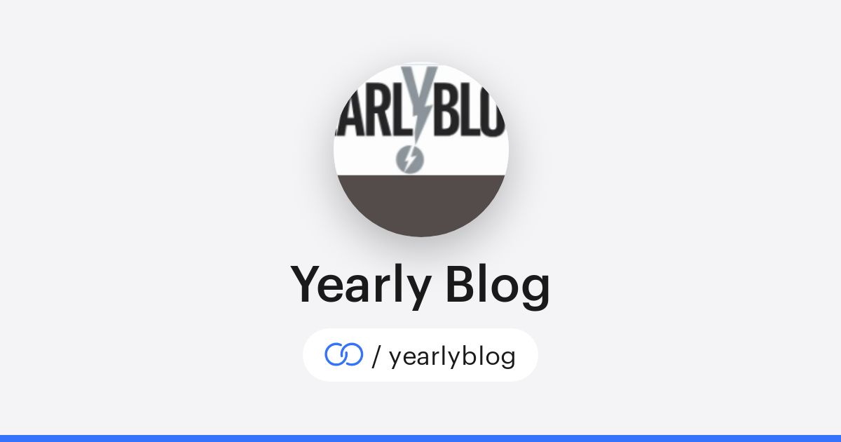 Yearly Blog (/yearlyblog) · solo.to