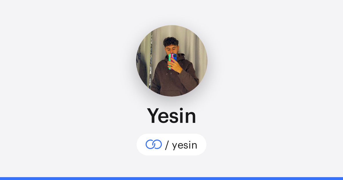 Yesin (/yesin) · solo.to
