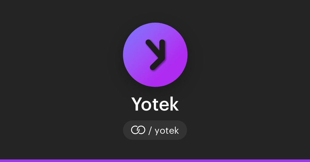 Yotek (/yotek) · solo.to