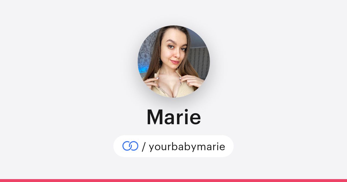 Marie (/yourbabymarie) · solo.to