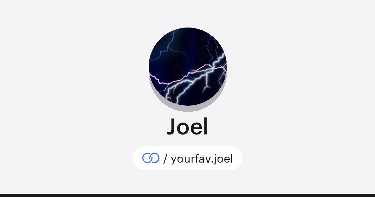 Joel (/yourfav.joel) · solo.to