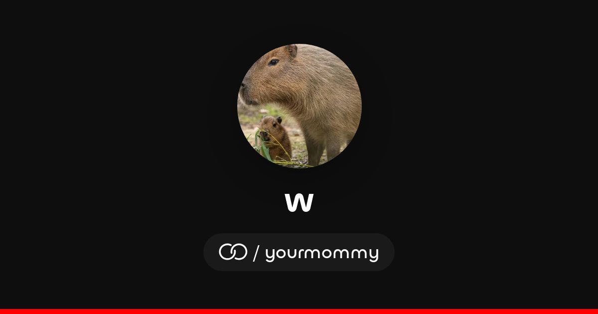 w (/yourmommy) · solo.to