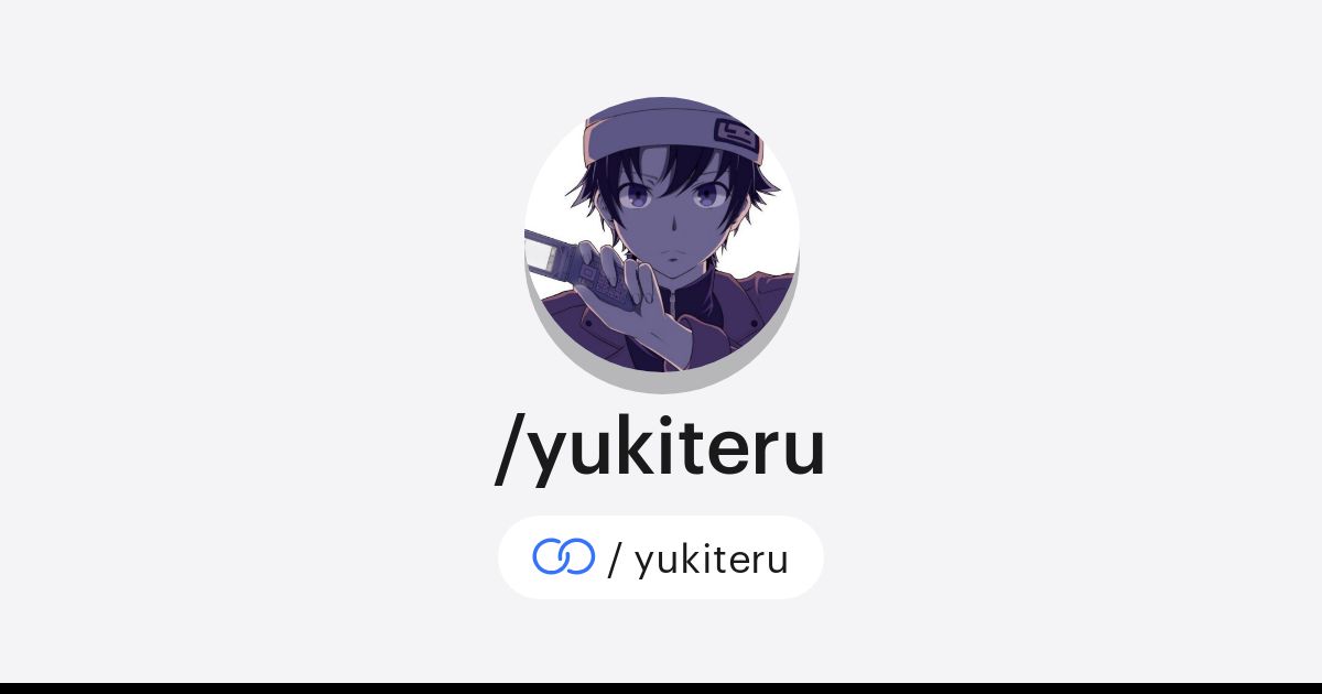 /yukiteru · solo.to