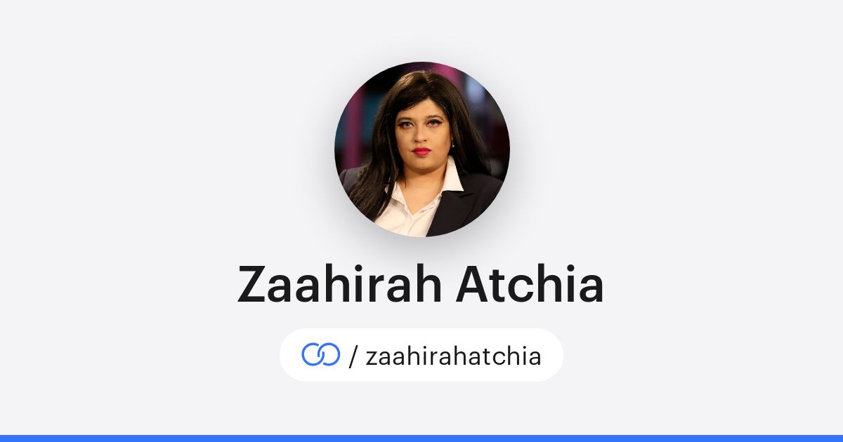 Zaahirah Atchia (/zaahirahatchia) · solo.to