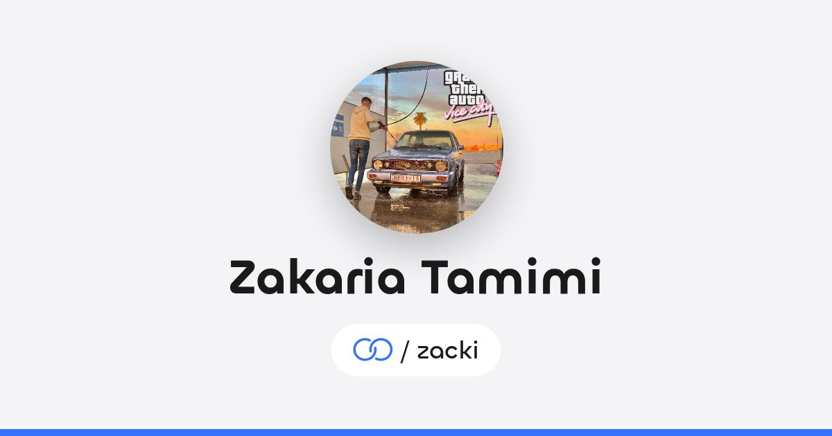 Zakaria Tamimi (/zacki) · solo.to