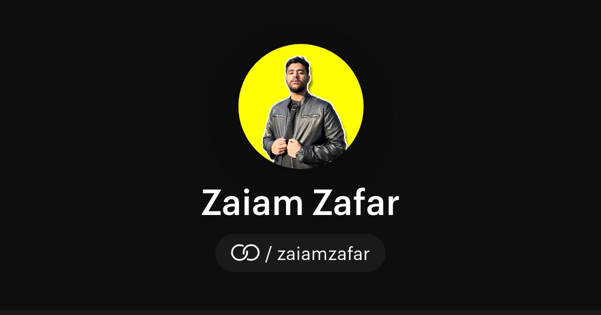 Zaiam Zafar (/zaiamzafar) · solo.to