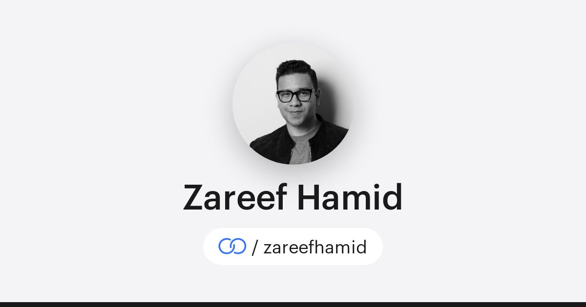 Zareef Hamid (/zareefhamid) · solo.to