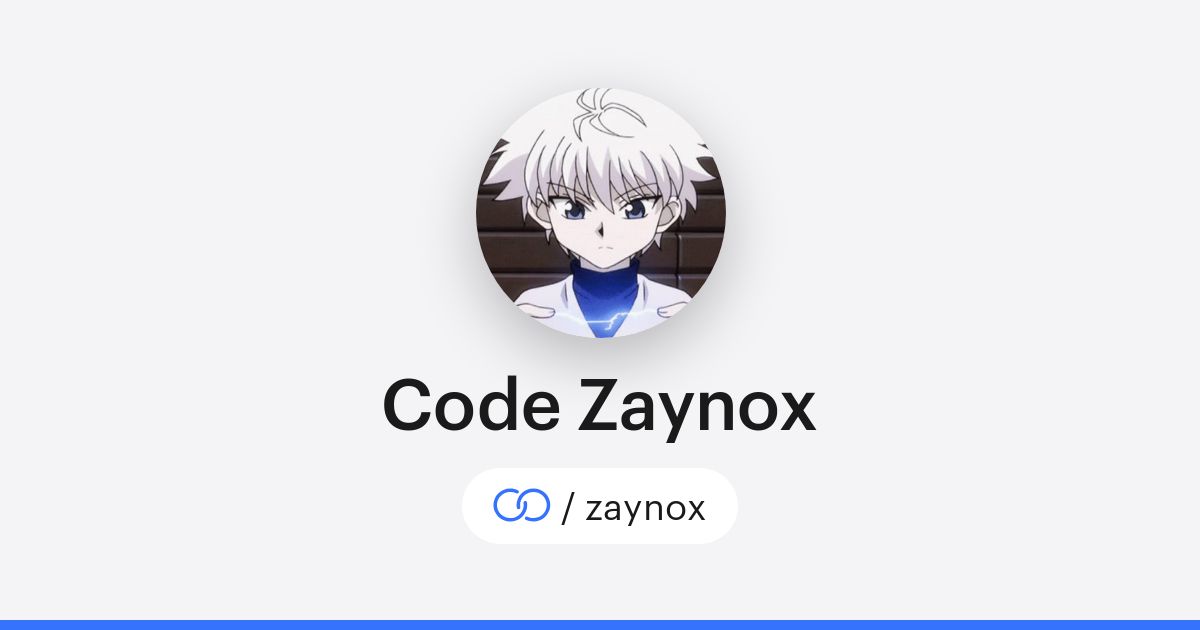 Code Zaynox (/zaynox) · solo.to