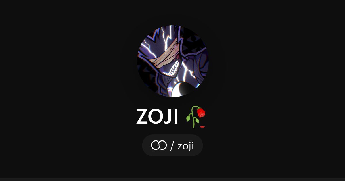 ZOJI 🥀 (/zoji) · solo.to